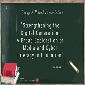 MEDIA LITERACY AND CYBER/DIGITAL LITERACY | PPTX