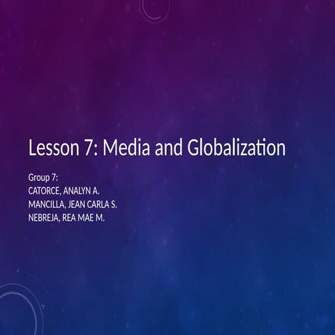 Media_and_Globalization.pptx contemporary | PPTX