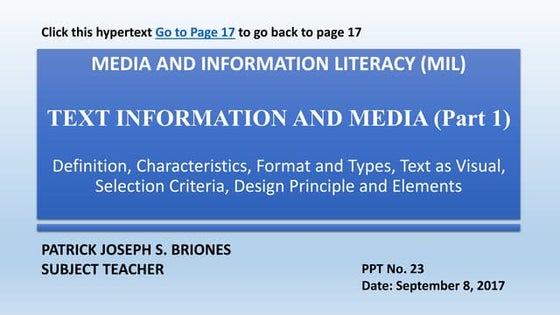 text in multimedia | PPTX | Web Design and HTML | Internet