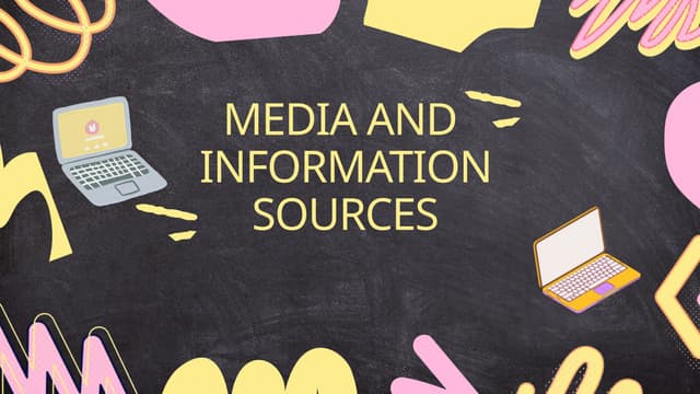Media & Information Literacy Indigenous Media and Other Sources of ...
