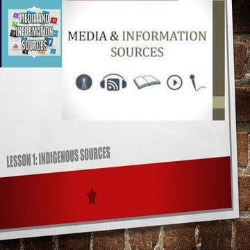 Media and Information Sources | PPT