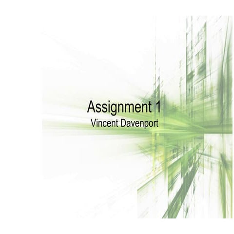 Media assignment 1 pp version part 1 | PPT