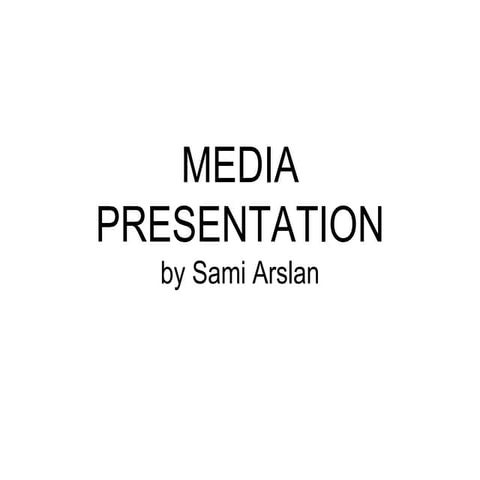 Media assignment 26 | PPT