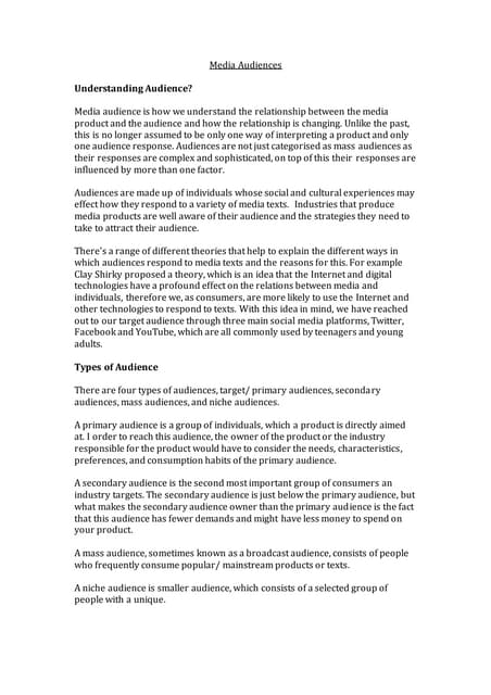 Four key concepts of media studies | PPT