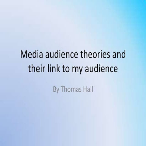 Media audience theories | PPT