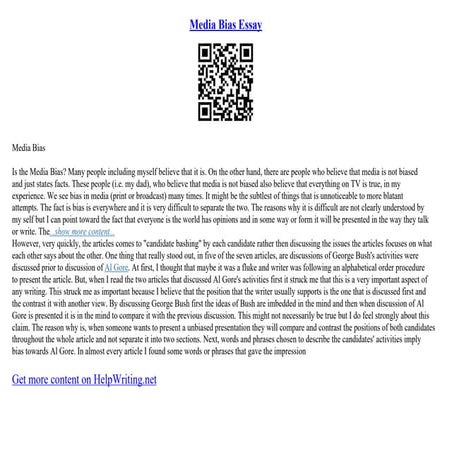 Media Bias | PDF
