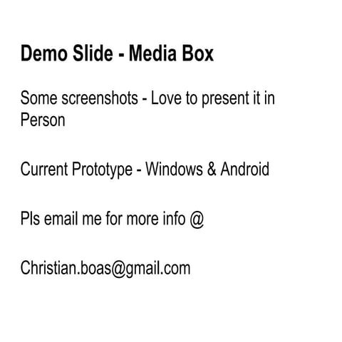 Christian Boas presentations