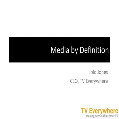 Media By Definition | PPT