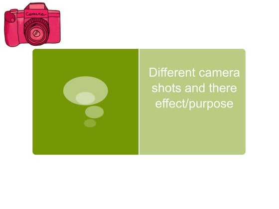 Camera shot types | PDF