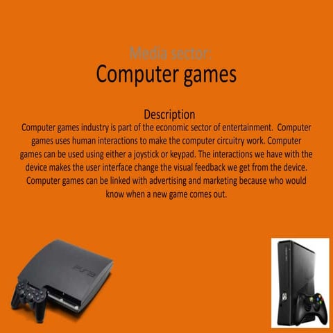 Media computer games | PPTX