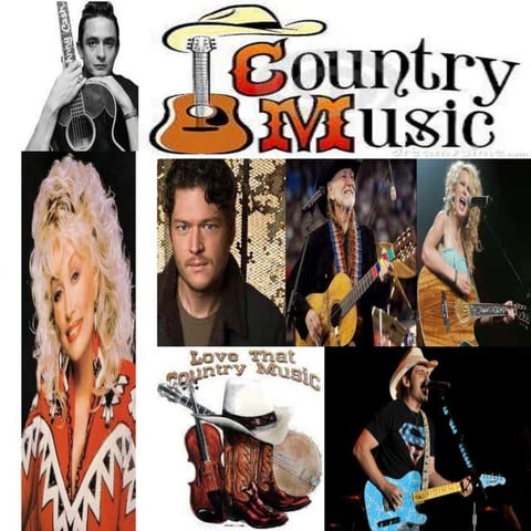 Media Country Music Mood Board | PPTX