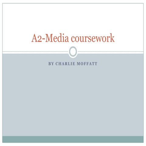 Media coursework | PPT