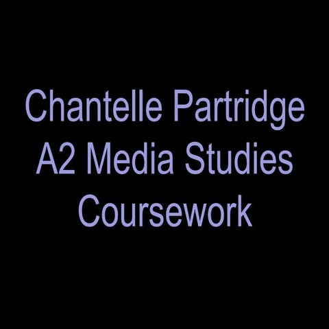 Media coursework | PPTX