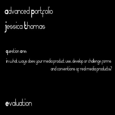 Media coursework Evaluation Question One | PPTX | Video Production ...