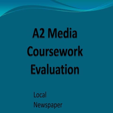 A2 Media Coursework Evaluation Questions 3 & 4 | PPT