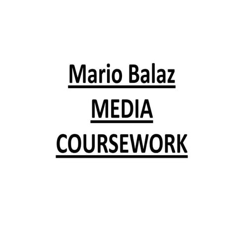 Mario Media Coursework | PPT