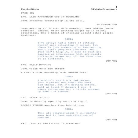 Media coursework script | DOCX