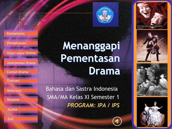 Materi Bahasa Indonesia Kelas XI (Drama) | PPT