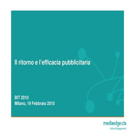 Mediaedge Cia Luca Vergani | PDF