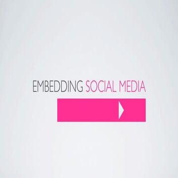 Embedding Social Media | KEY