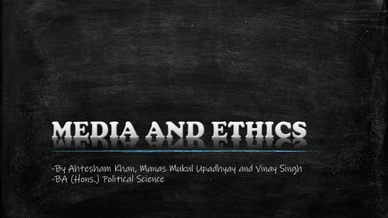 MEDIA LAWS AND ETHICS | PPT