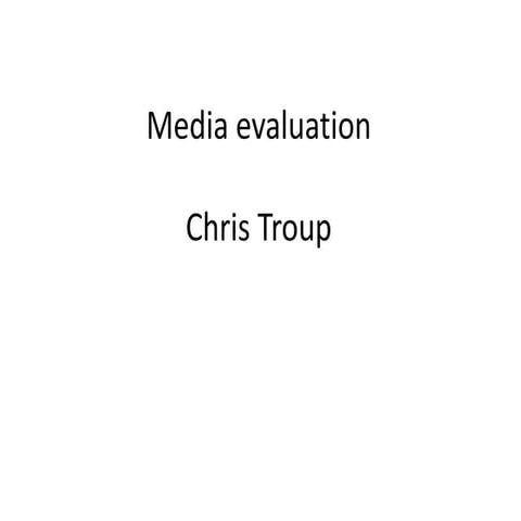 Media Evaluation A2 | PPT