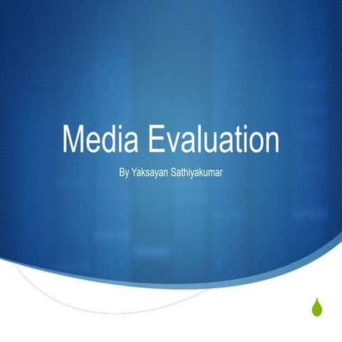 Media evaluation | PPT