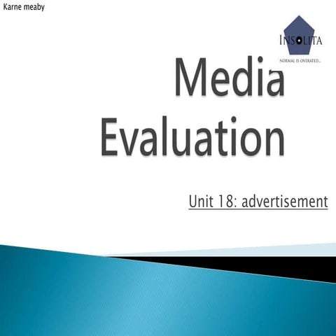 Media evaluation | PPT
