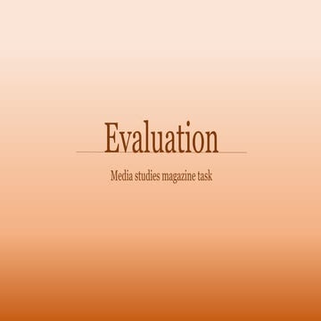 Media evaluation | PPTX