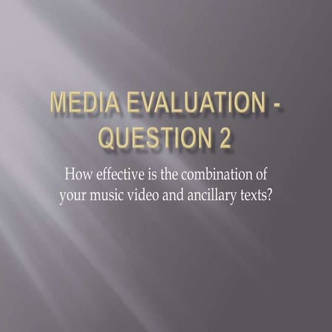 A2 Media Studies - Evaluation Question 2 | PPTX