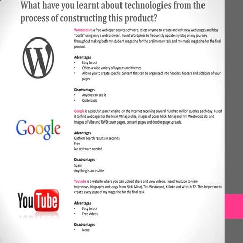 Media evaluation question 6 | PPTX