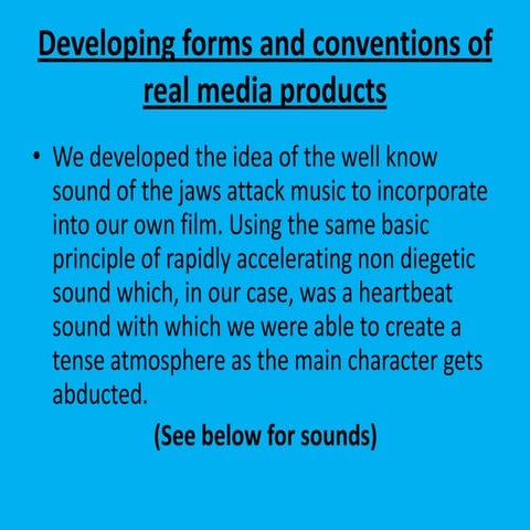 Media evaluation 1.5 | PPT