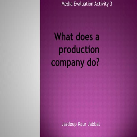Media Evaluation Activity 3 | ODP