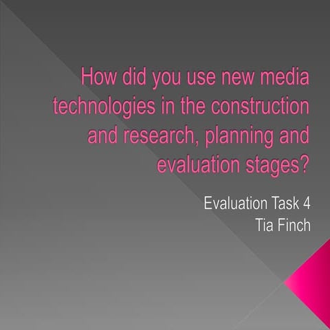 Media evaluation 4 | PPTX
