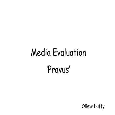 Media Evaluation Final Version | PPT