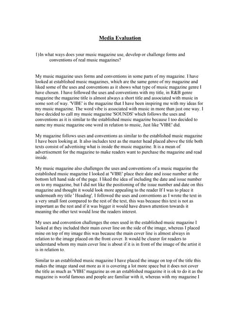 AS Media Evaluation | ODP | Adult Contemporary Music | Music