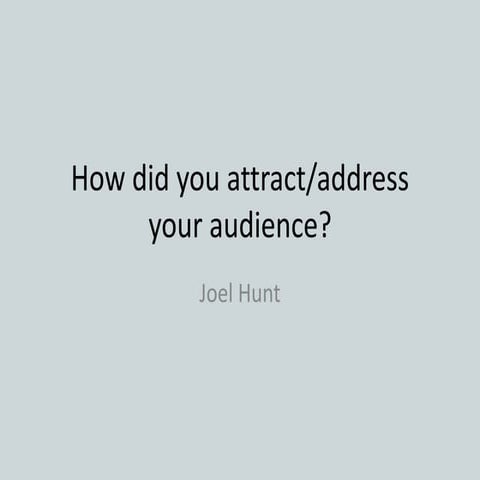 Media evaluation powerpoint 2 | PPT