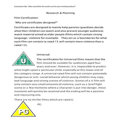 BBFC Classification | DOCX