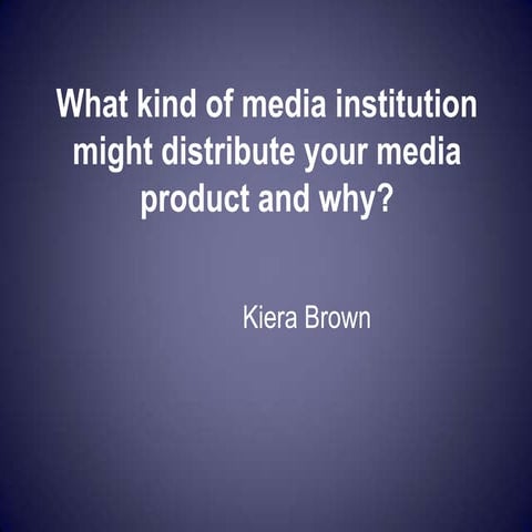 Media evaluation question 3 | PPTX