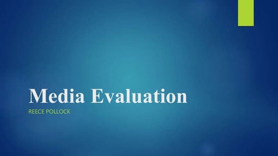 Evaluation Question 3 | PPTX | Video Production | Content Production