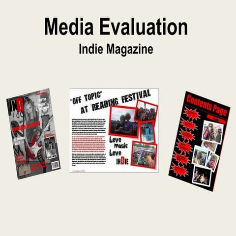 Media evaluation task | PPTX | Desktop Publishing | Computer Software and Applications