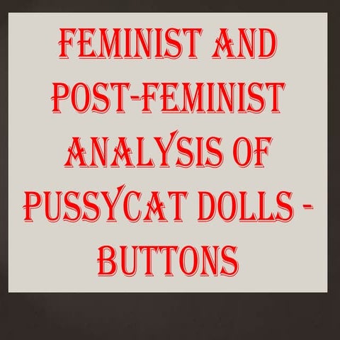 Feminism and post feminism | PPT