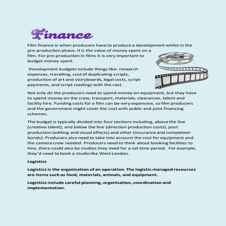 Media finance | DOCX