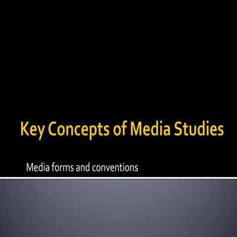 Media forms and conventions | PPTX