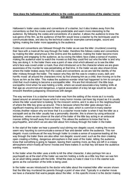 Codes and conventions of thriller films | PPT