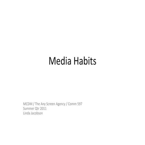 Digital Media Habits of Young Children | PDF