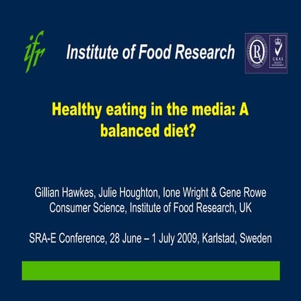 Media Healthy Eating | PPT