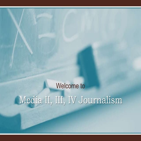 Introduction to Multimedia Journalism Class Directives | PPT