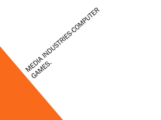 Computer games industry. | PPT