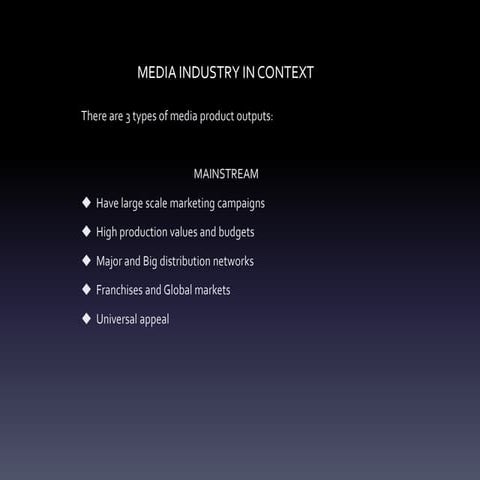 Media industry in context | PPTX